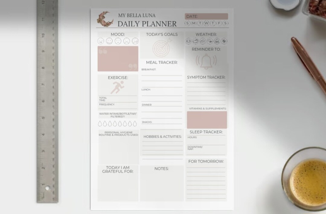 Holistic Hormone Daily Planner - Etsy