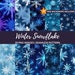 Winter Snowflake Seamless Pattern - 20 Christmas Digital Paper, Instant ...