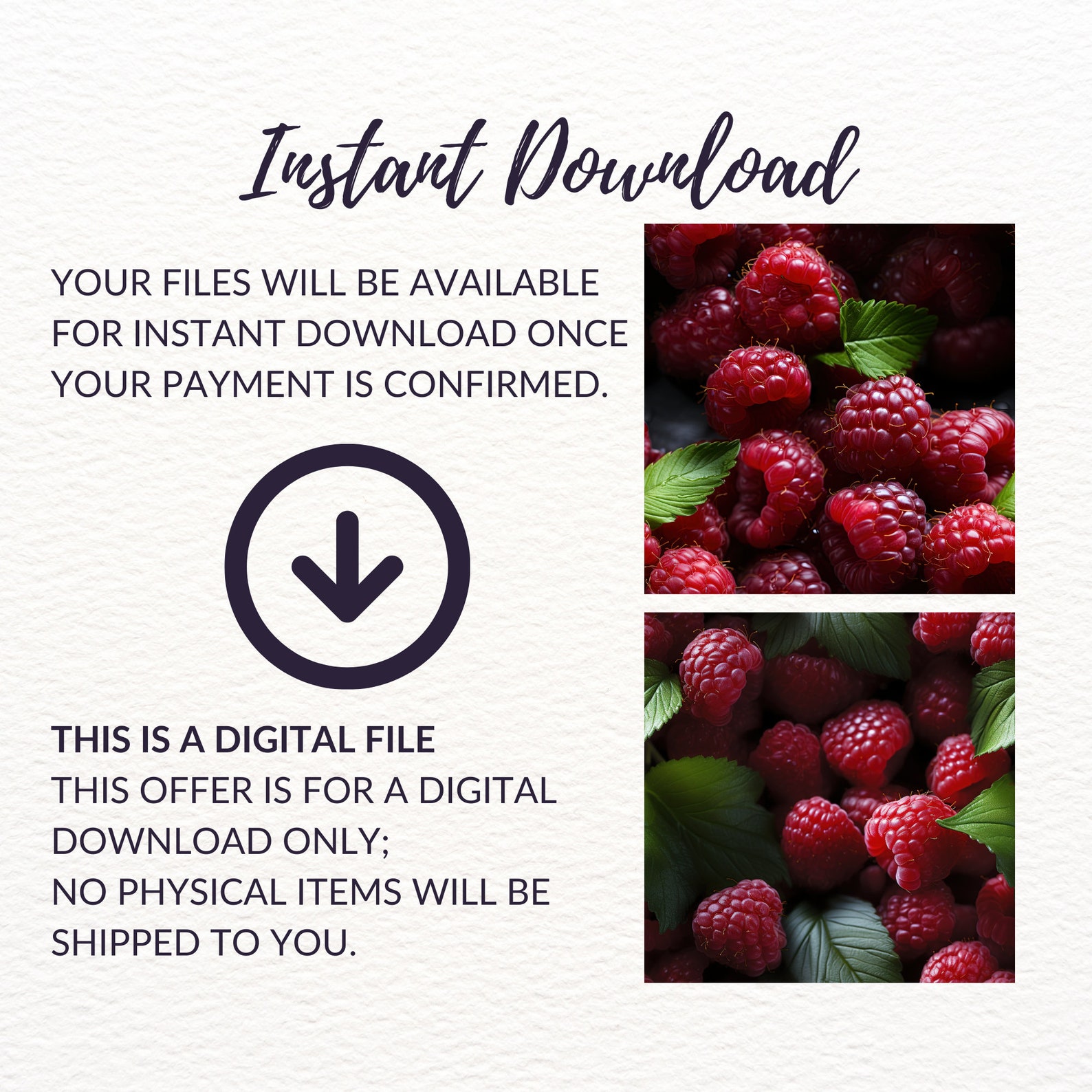 Raspberry Seamless Pattern - 20 DIY Crafts Backgrounds for Digital ...