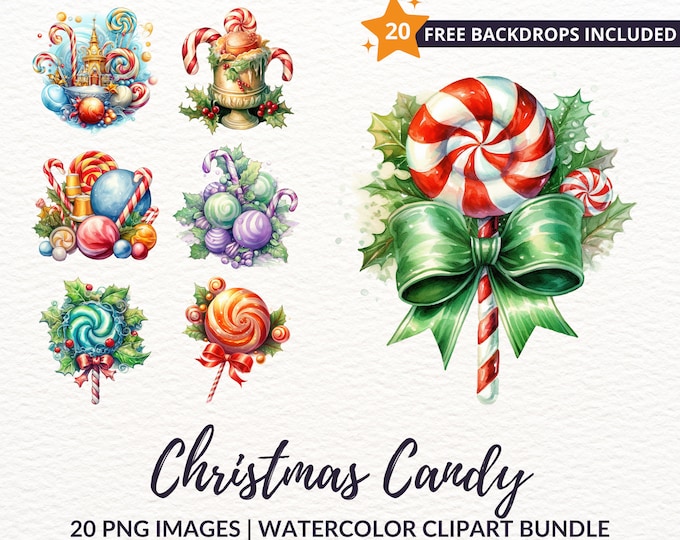 Watercolor Christmas Clipart - Christmas Clipart, Watercolor Clipart ...