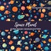 Space Planet Seamless Pattern 20 Digital Galaxy Paper Backgrounds for ...