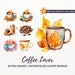 Watercolor Coffee Cup Clipart Bundle 20 Coffee Mug & Espresso PNG ...
