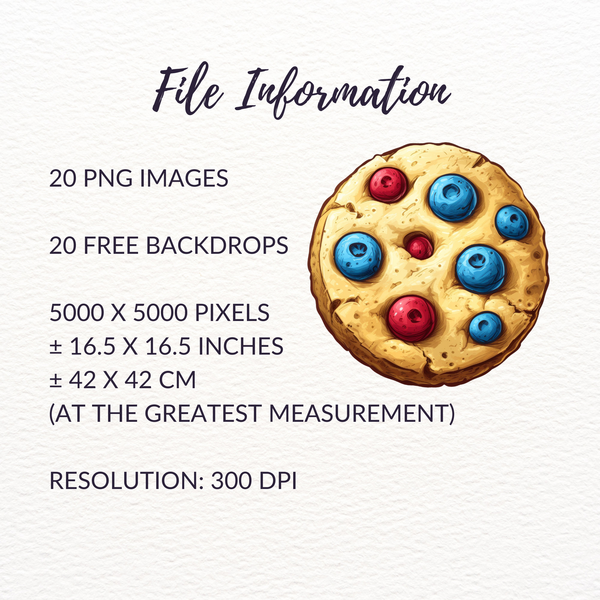 Cookies Clipart Bundle - 20 Baking PNG Images for Partys and ...