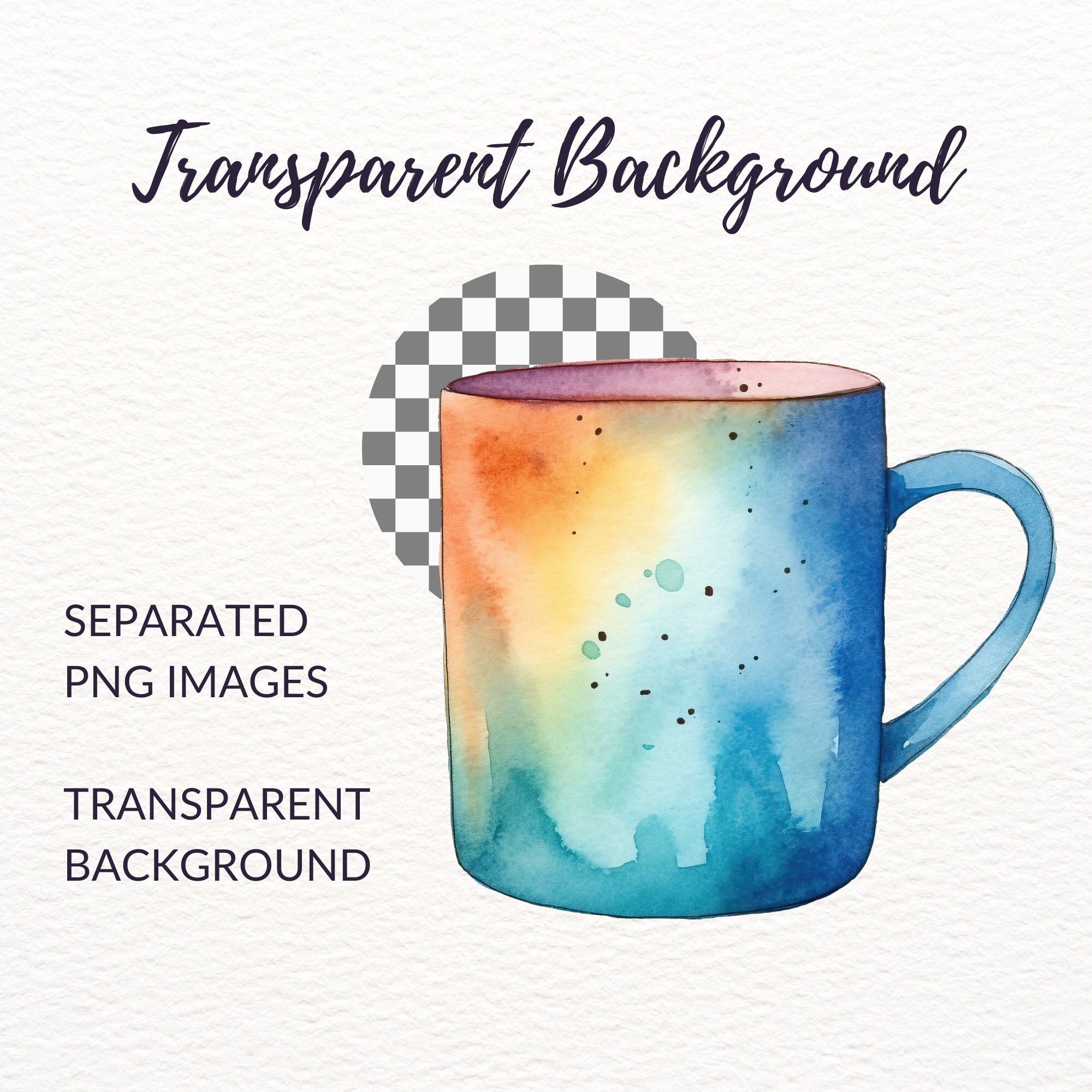 Watercolor Coffee Cup Clipart Bundle 20 Coffee Mug & Espresso PNG ...