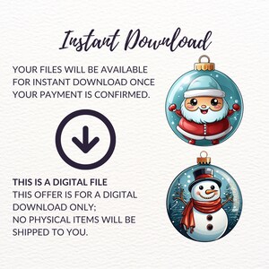 Christmas Ornament Clipart Bundle - 20 Festive Holiday PNG Images ...