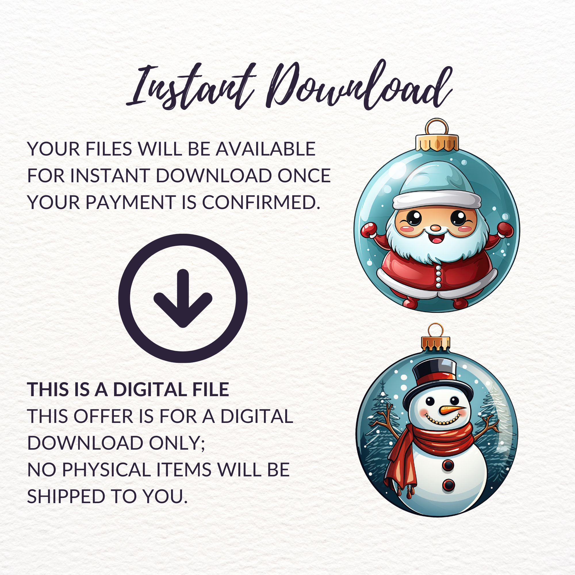 Christmas Ornament Clipart Bundle 20 Festive Holiday PNG Images ...