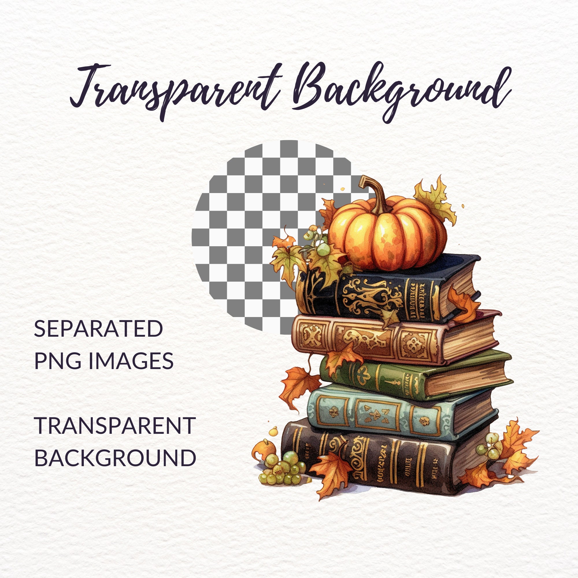 Watercolor Fall Book Clipart Bundle - 20 Cozy Autumn Reading Graphics ...