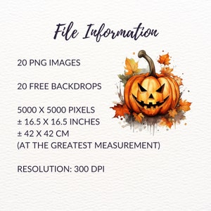 Watercolor Halloween Jack O'lantern Clipart Bundle - 20 Spooky and ...
