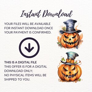 Watercolor Halloween Jack O'lantern Clipart Bundle - 20 Spooky and ...