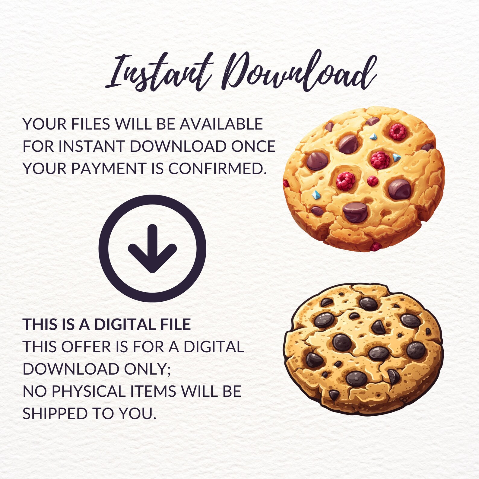 Cookies Clipart Bundle - 20 Baking PNG Images for Partys and ...