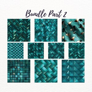 Luxury Teal Seamless Pattern - 20 Metallic Digital Paper Textures for ...