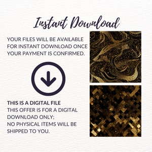 Gold Glitter Seamless Pattern - 20 Gold Digital Paper for Scrapbooking ...