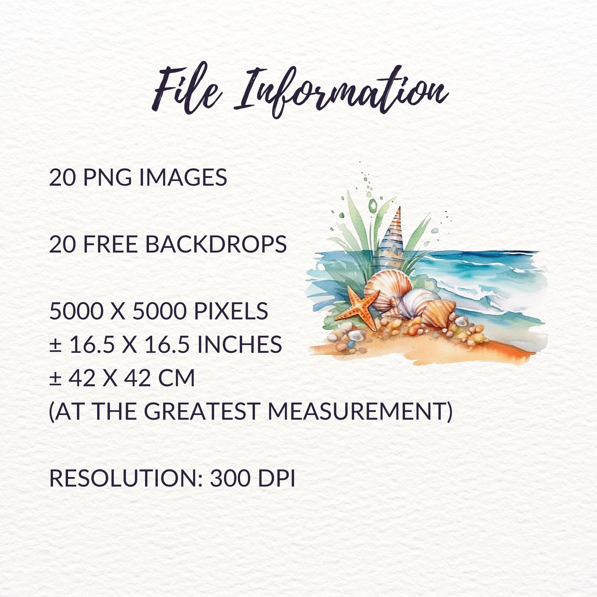 Watercolor Beach Holiday Clipart Bundle 20 Summer Vacation PNG Graphics ...