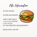 Hamburger Clipart Bundle 20 Fast Food PNG Images for Digital ...