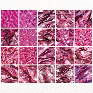 Pink Foil Seamless Patterns - 20 Luxury Digital Papers, Instant ...