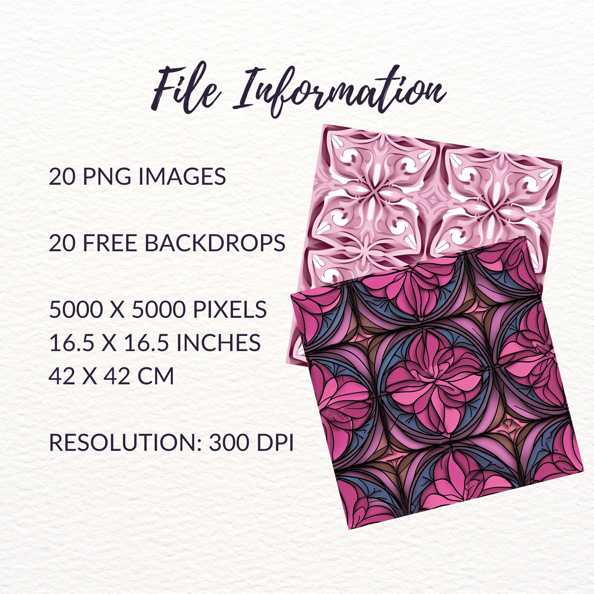 Pink Gothic Seamless Pattern 20 Digital Paper Backgrounds for ...