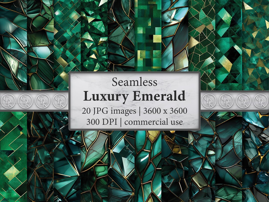 Emerald Texture Digital Paper Seamless Pattern 20 JPG - Etsy