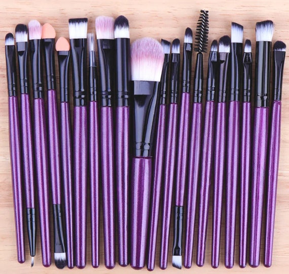 Makeup Brushes Set Purple