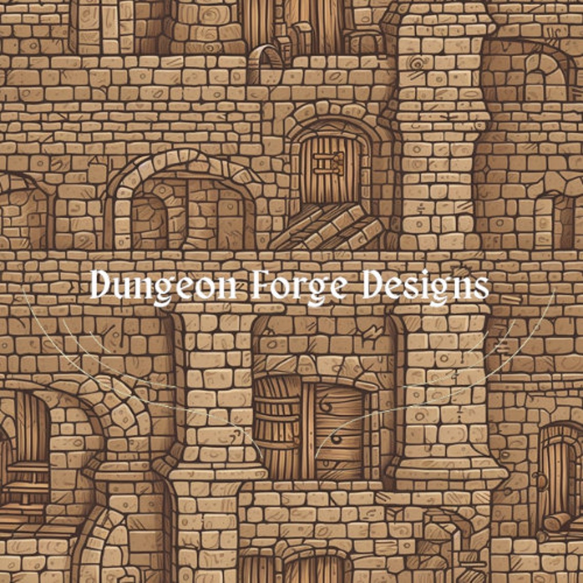 Dungeon Digital Print Patterns, Dungeon, Pattern, Fantasy, Download ...