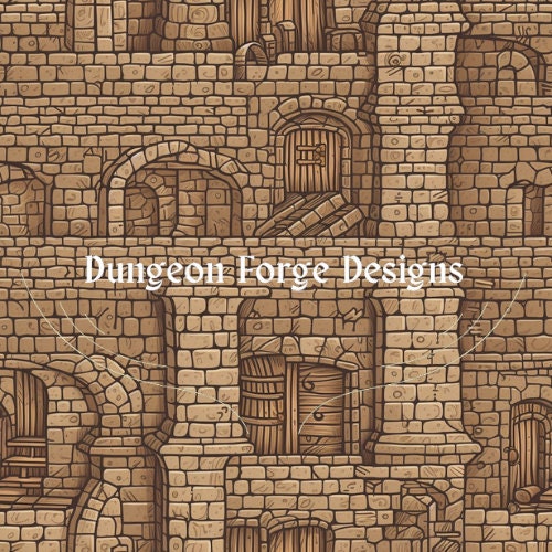 Dungeon Digital Print Patterns, Dungeon, Pattern, Fantasy, Download ...