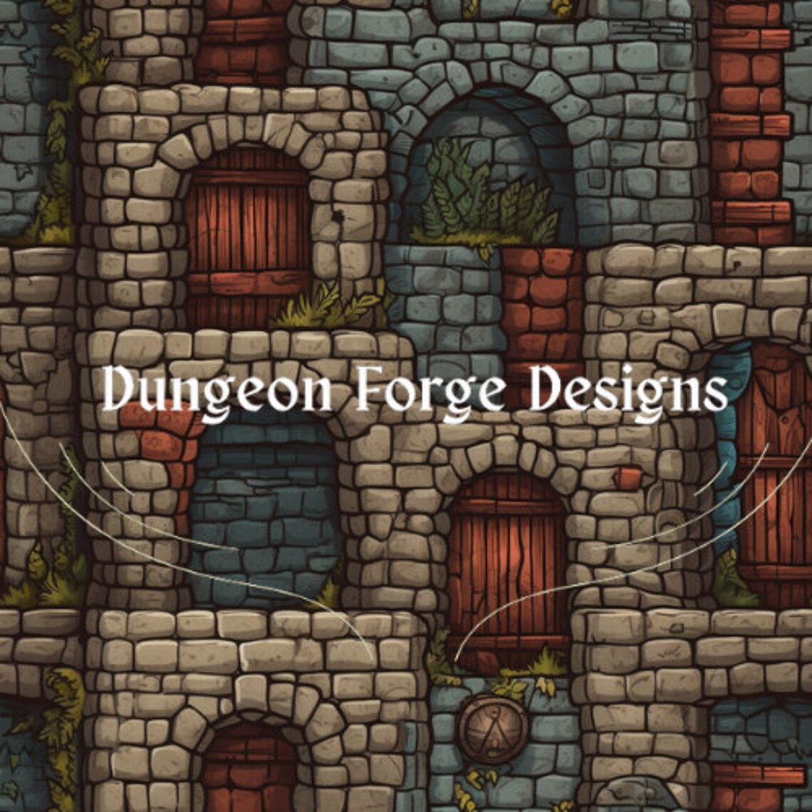Dungeon Digital Print Patterns, Dungeon, Pattern, Fantasy, Download ...