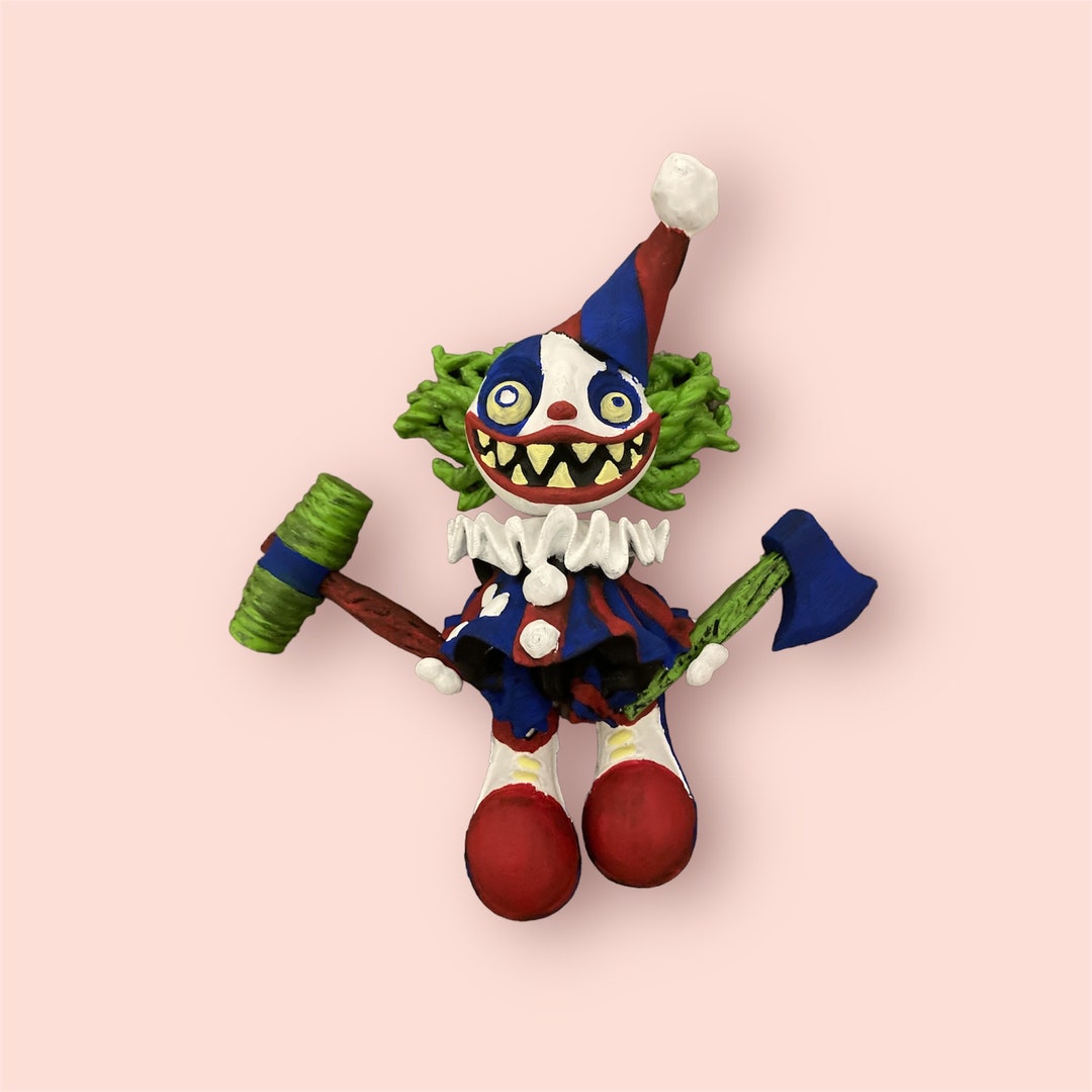 Whimsical Articulated Crazy Clown Figurine - Fun and Flexible ...