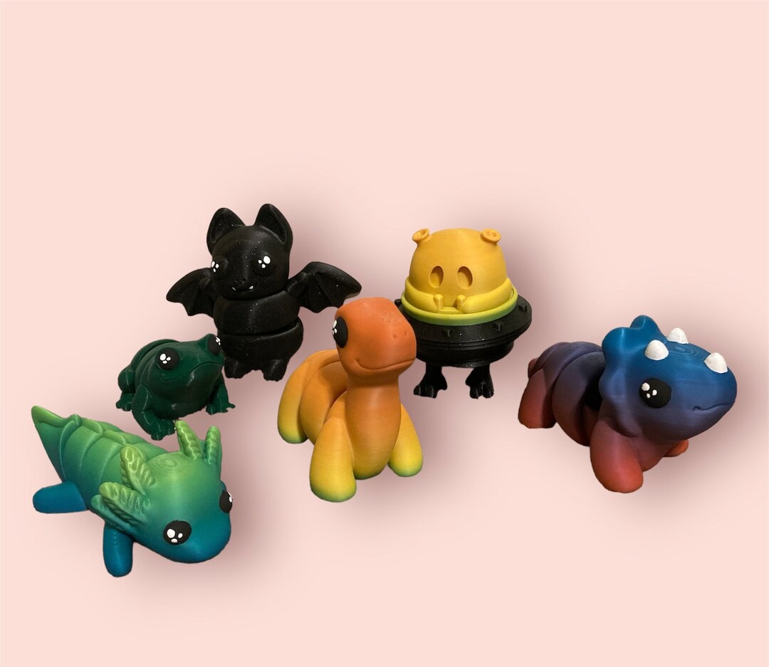 Handmade Jumbo Flexi Fidget Critters - Stress Relief - Etsy