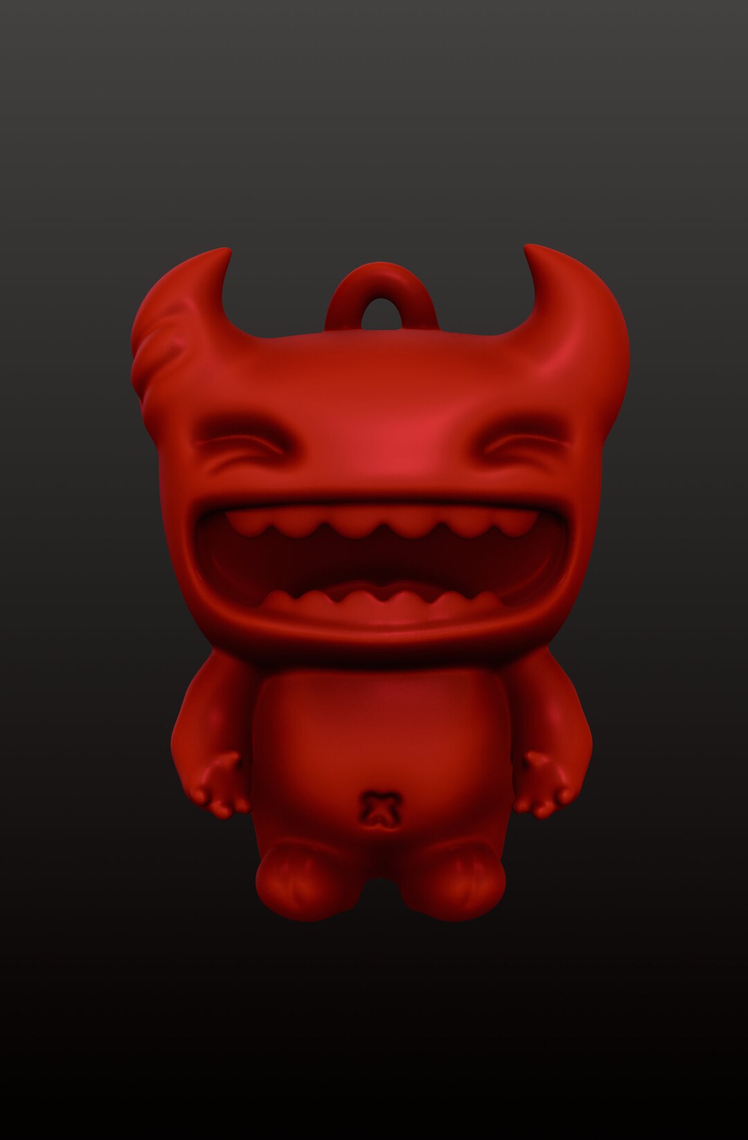 Digital Download: Red Demon Keychain STL File Commercial License - Etsy
