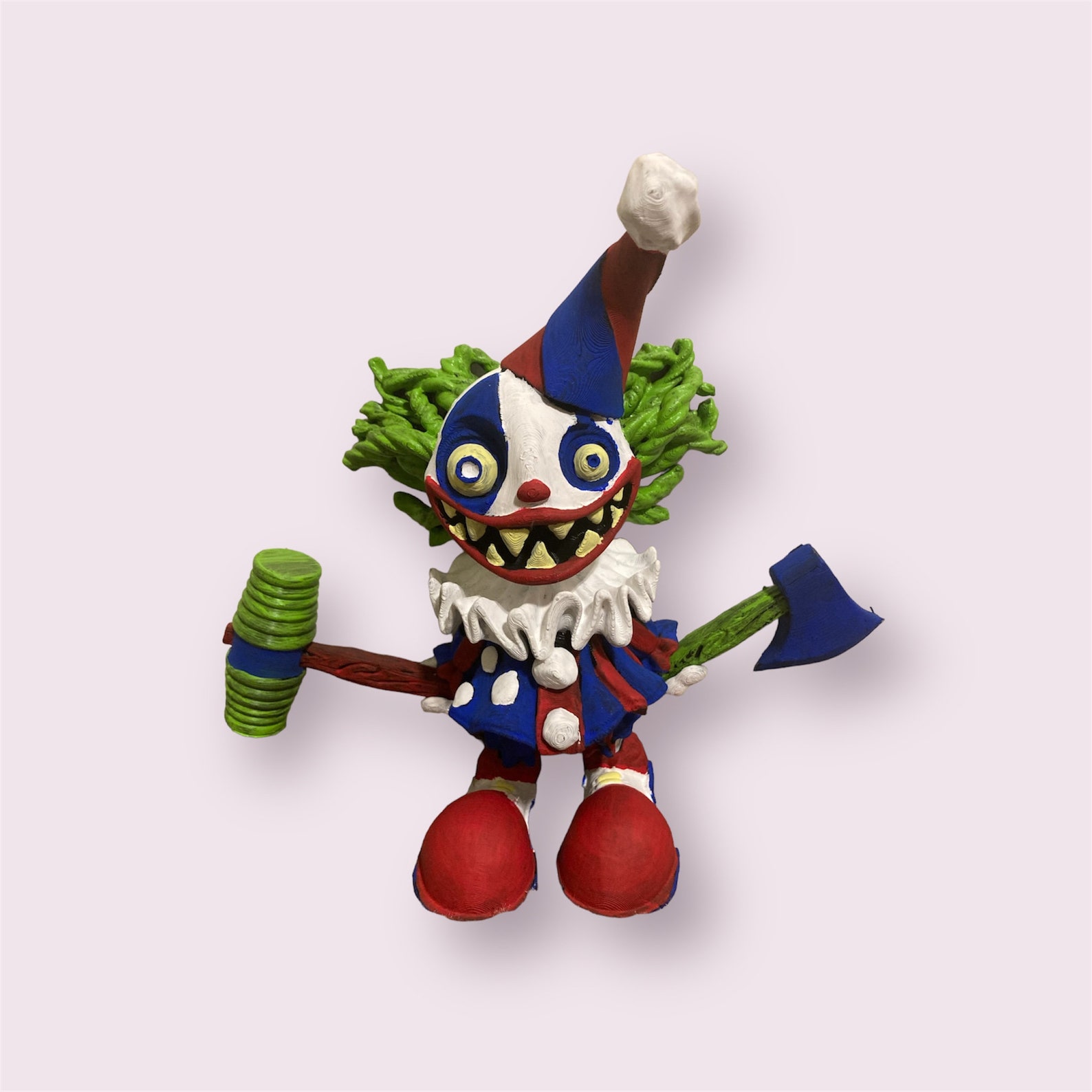Whimsical Articulated Crazy Clown Figurine - Fun and Flexible ...
