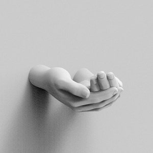 Hand Sculpture SET STL Files, Wall Decor 3D Model, Key Holder STL Files ...