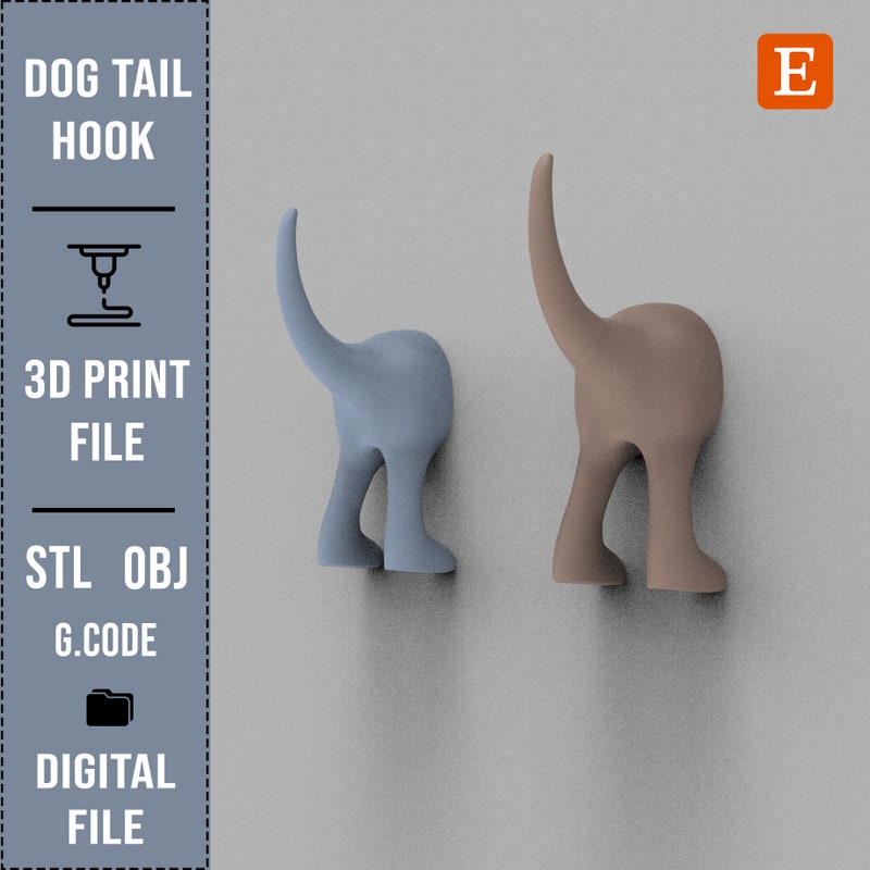 3d Print Key Holder Dog - Etsy
