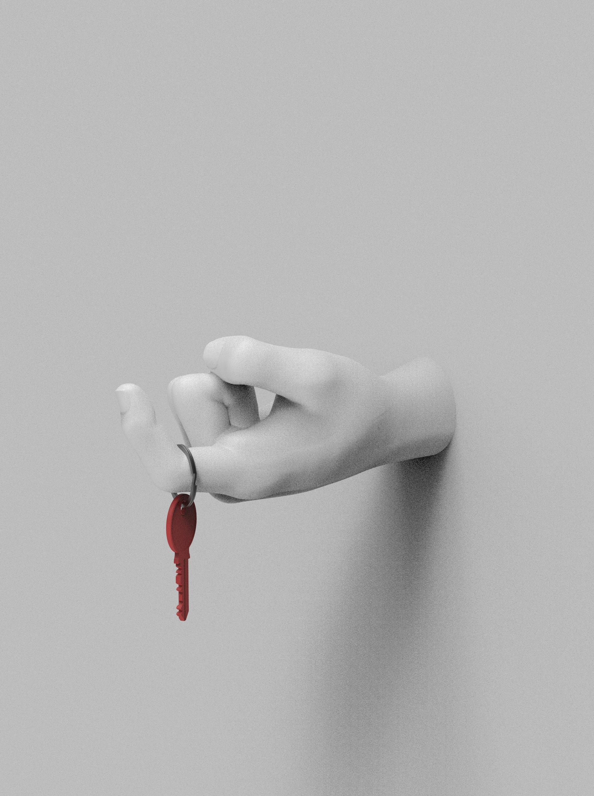 Key Holder STL File, Hand Sculpture 3D Printable Model, 3D Print File ...