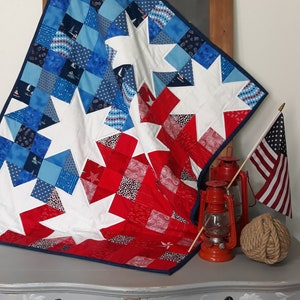 Star-spangled Baby Quilt Top Pattern - Etsy