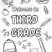 Welcome to Third Grade Back to School Packet - Etsy