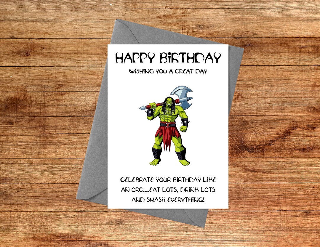 Fantasy Birthday Card Happy Birthday Card Printable Birthday Card ...