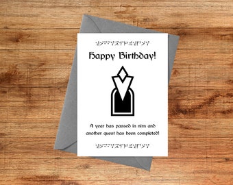 Skyrim level Up Birthday Card digital - Etsy