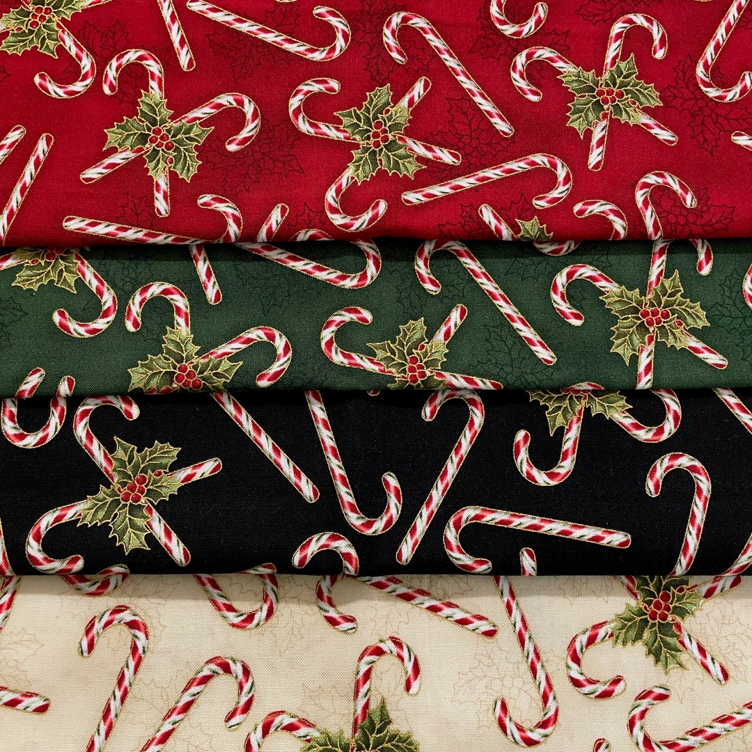 OOP Elizabeth Brownd for Robert Kaufman holly Jolly Fabric Collection ...