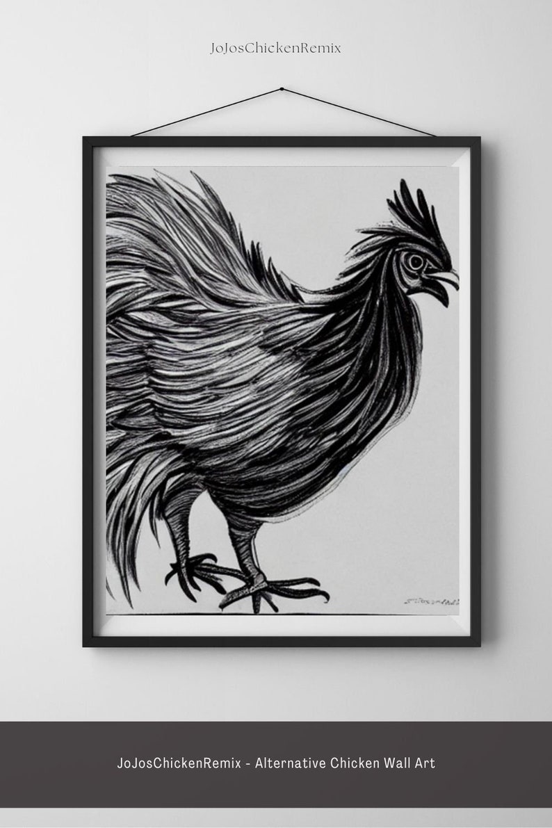 Abstract Chicken Wall Art - Etsy