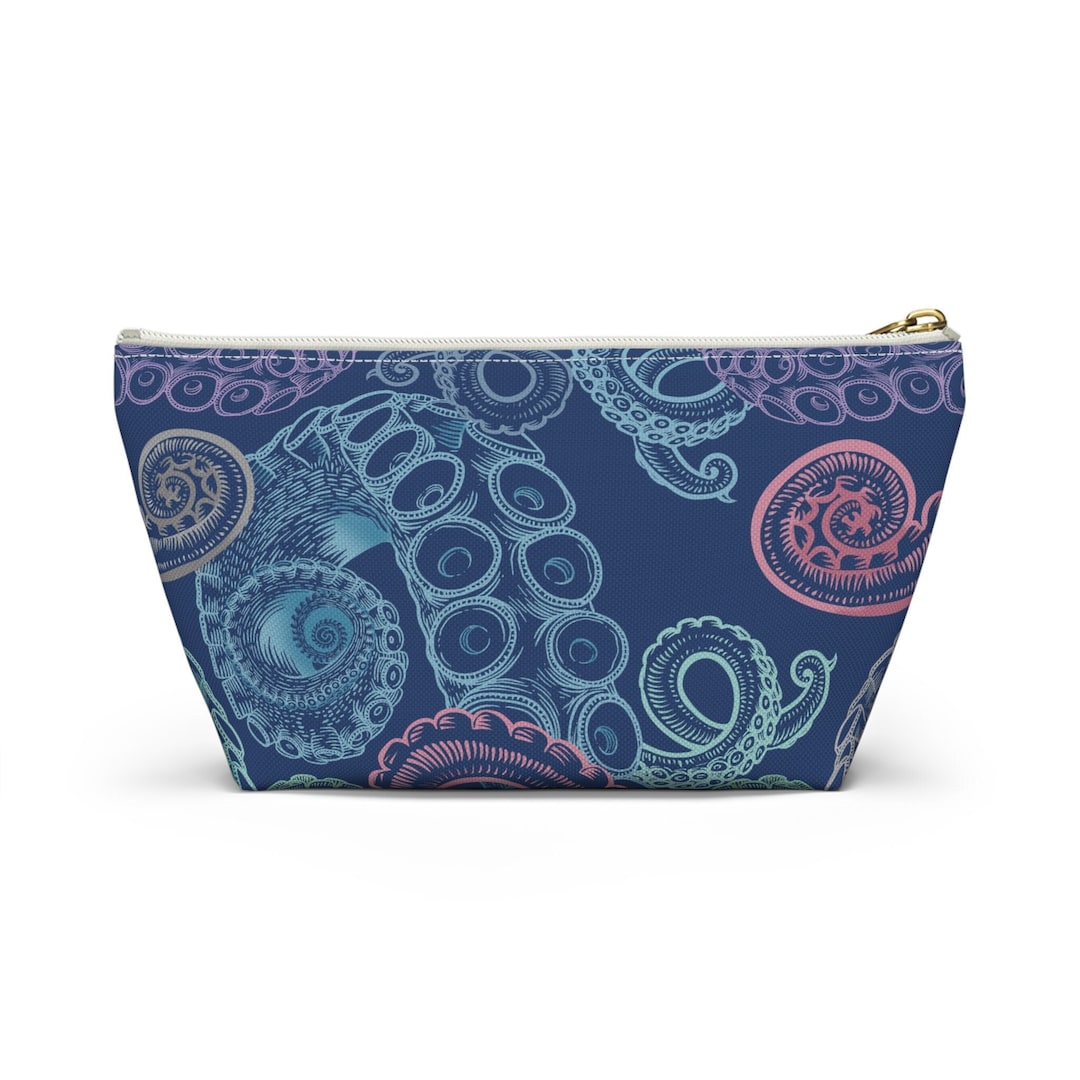 Octopus Art Supply Bag Funny Kraken Squid Craft Bag Crochet Gift for ...