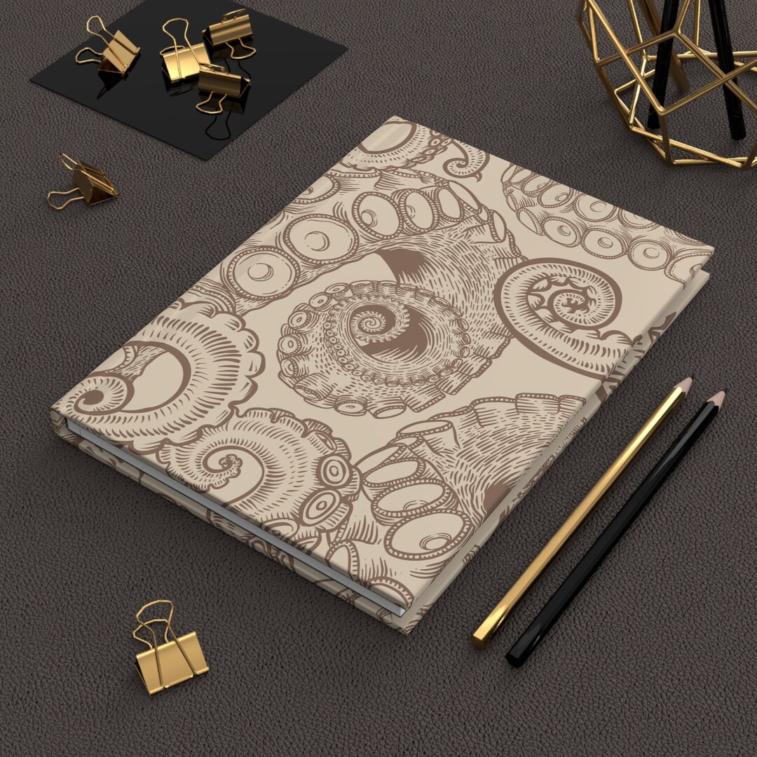 Octopus Writing Journal, Kraken Tentacle Notebook, Sea Life I Love ...