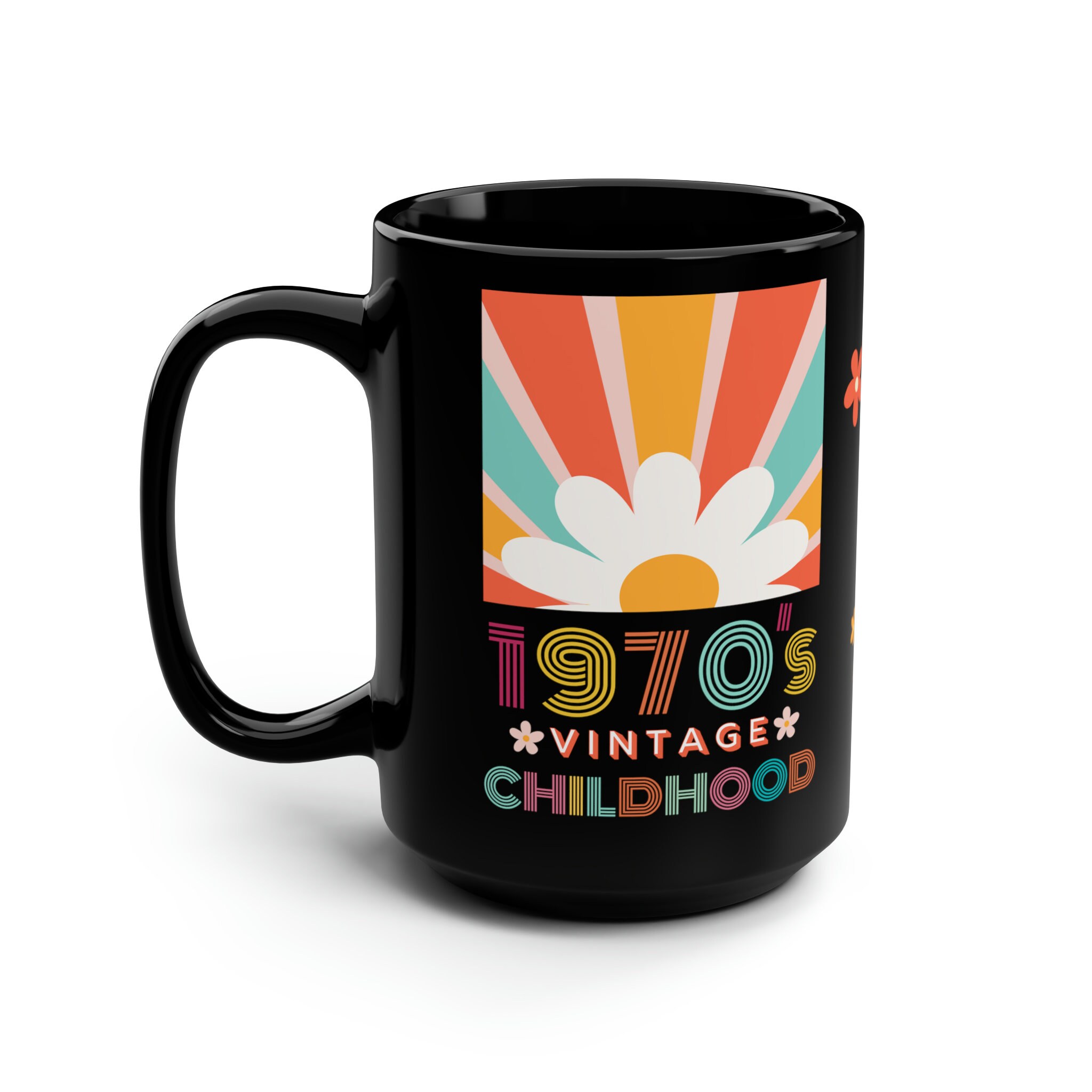 Retro 1970s Childhood Mug, 50th Birthday, Over the Hill Dad Cup, Mom ...