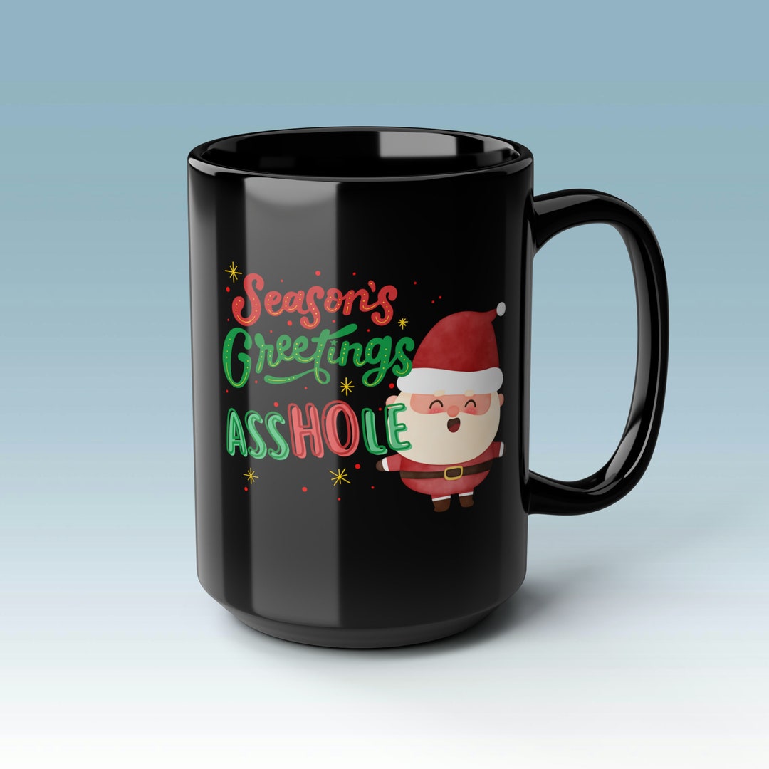 Swearing Mug Funny Holiday Mugs for Women Seasons Greetings - Etsy