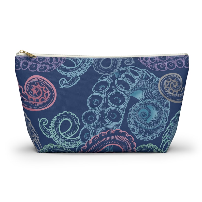 Octopus Art Supply Bag Funny Kraken Squid Craft Bag Crochet Gift for ...