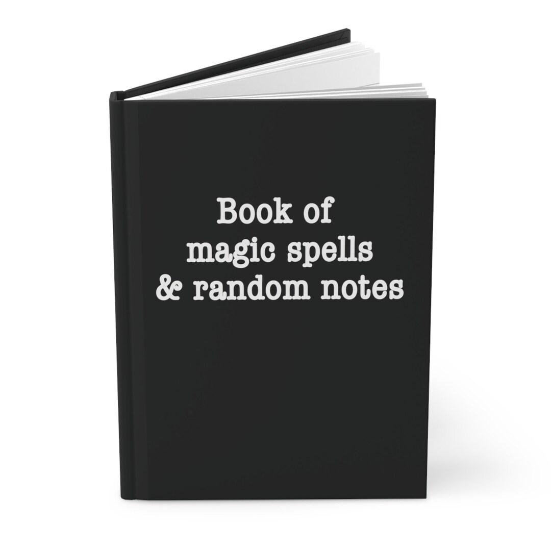 Funny Blank Journal, Magic Spells Drawing Notebook, Lined Home Office ...