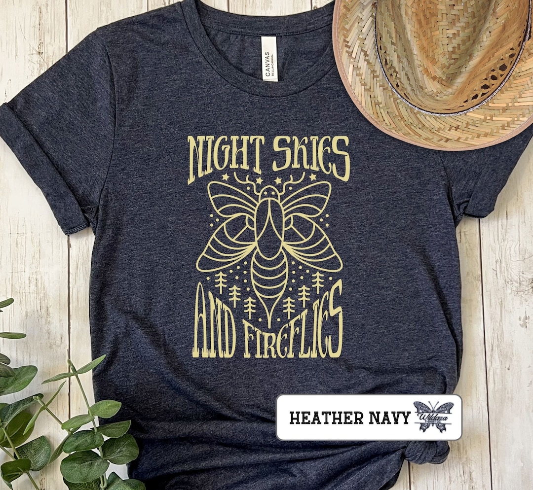 Night Skies & Fireflies T-shirt: Summer Entomology Gift - Etsy