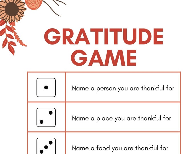 Gratitude Game - Etsy