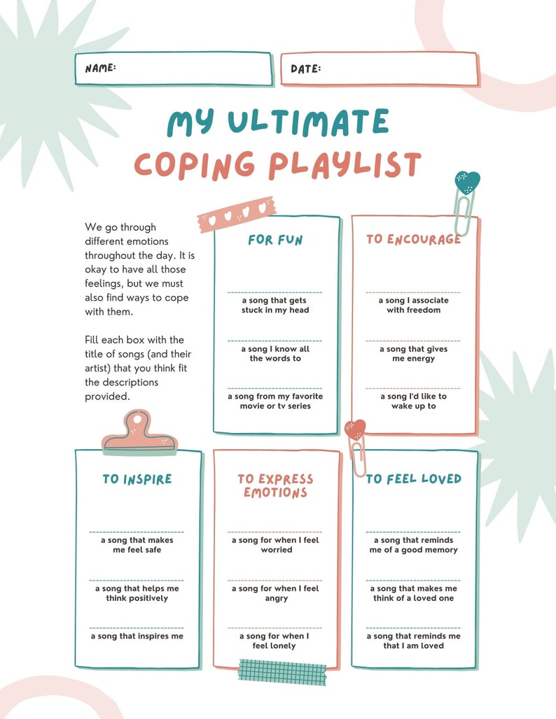 My Ultimate Coping Playlist - Etsy