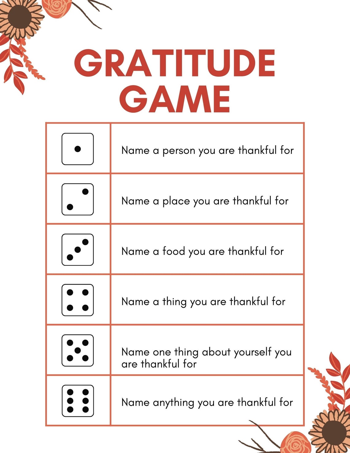 Gratitude Game - Etsy