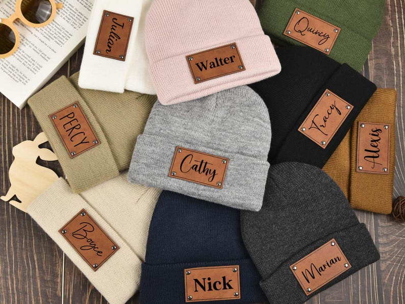 Newborn Baby Beanie With Name, Custom Baby Beanie Hat, Kid Knitted Hat ...