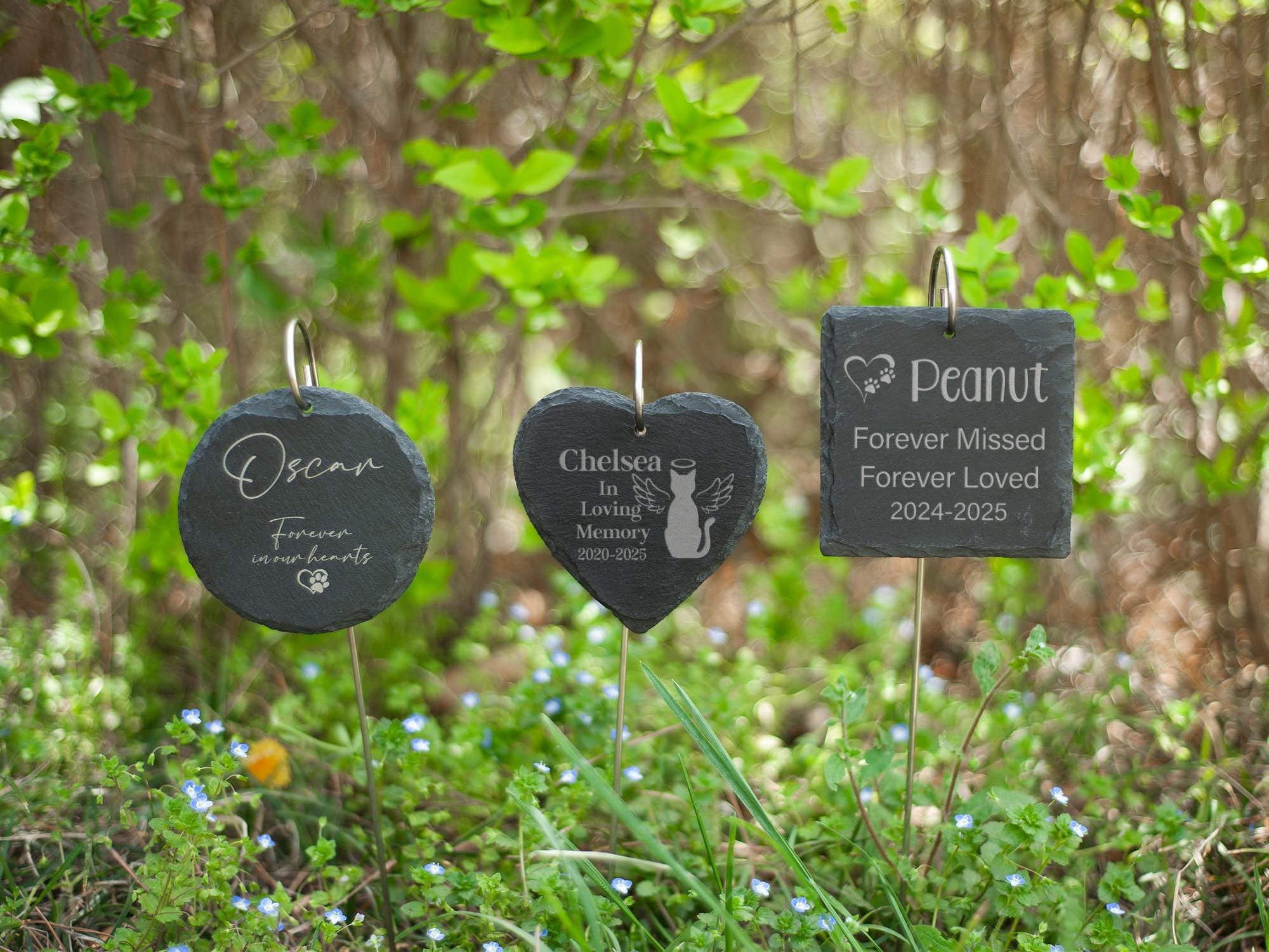 Custom Pet Memorial Garden Stone, Personalized Dog Memorial Garden ...